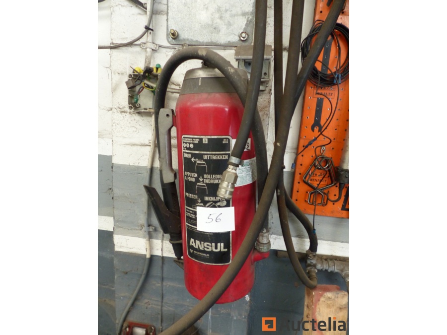 1 fire extinguisher ANSUL make powder + 1 electric unwinder,... - Gara ...