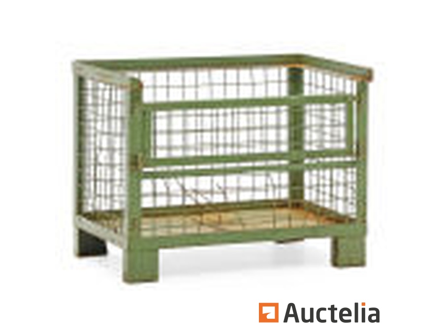 2 Wire mesh pallet crate - Storage boxes - auctelia.com