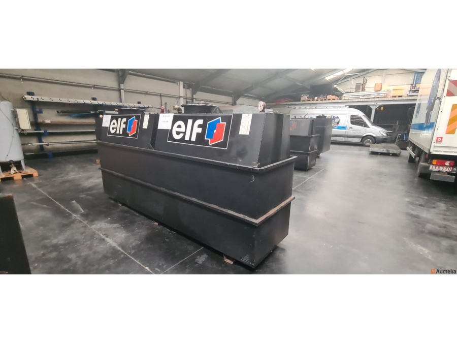 2x1500 liter single wall steel tanks with retention tank - Garage - Di ...