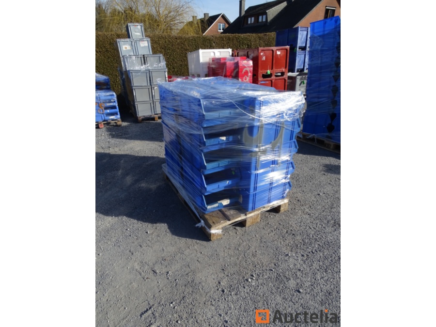 30 Blue-stackable bins - Storage - auctelia.com