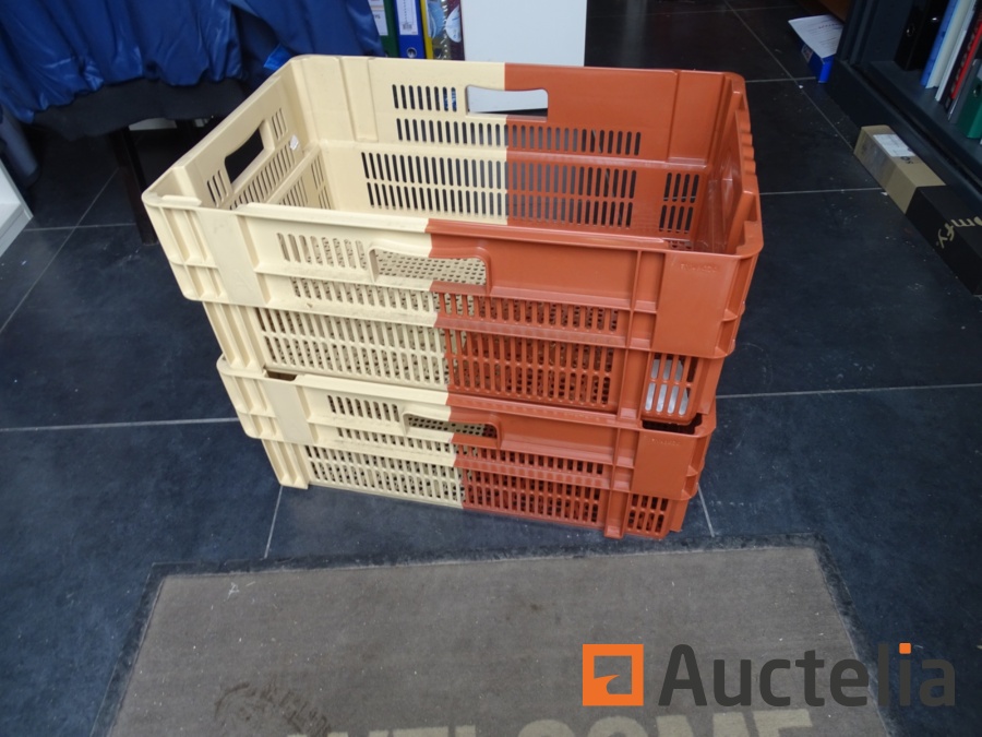 30 plastic Storage boxes interlocking and stackable walls + openwork b ...