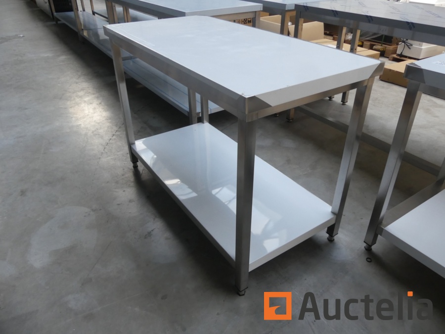 3512-033 - Central Worktable stainless steel removable base - Inox tab ...