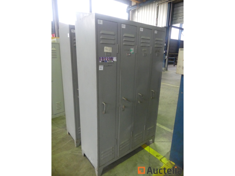4-Door Metal locker cabinets - Shops - Cloakroom/bins - auctelia.com
