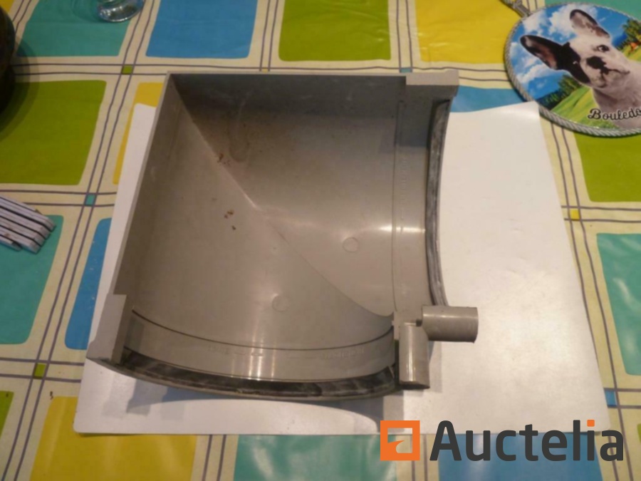 ANGLE FOR HALF-MOON PVC GUTTER: Diameter 160: 3 Pieces - auctelia.com