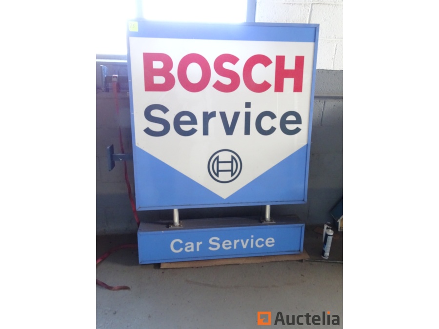 Bosch sign Service bright double-sided - Garage - Garage accessories ...