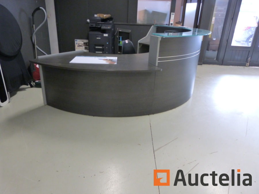 Half-moon reception desk - Furniture - auctelia.com