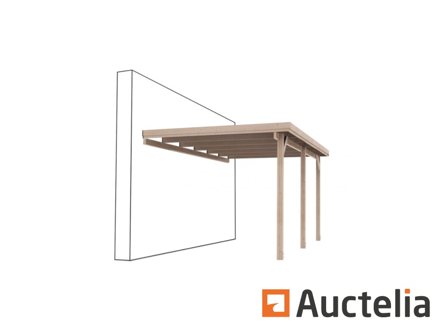 k31 Canopy/carport flat roof, one side against the wall 3x5x2.6 - Hang ...