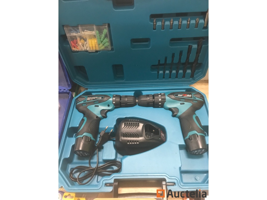KraftWorld Wireless Screwbox Set 18v Lithium - Hand tools - Screw gun ...
