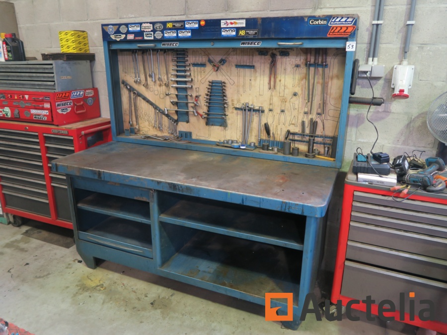 Metal Workbench, Wall metal Workbench - Storage - Workbench - auctelia.com