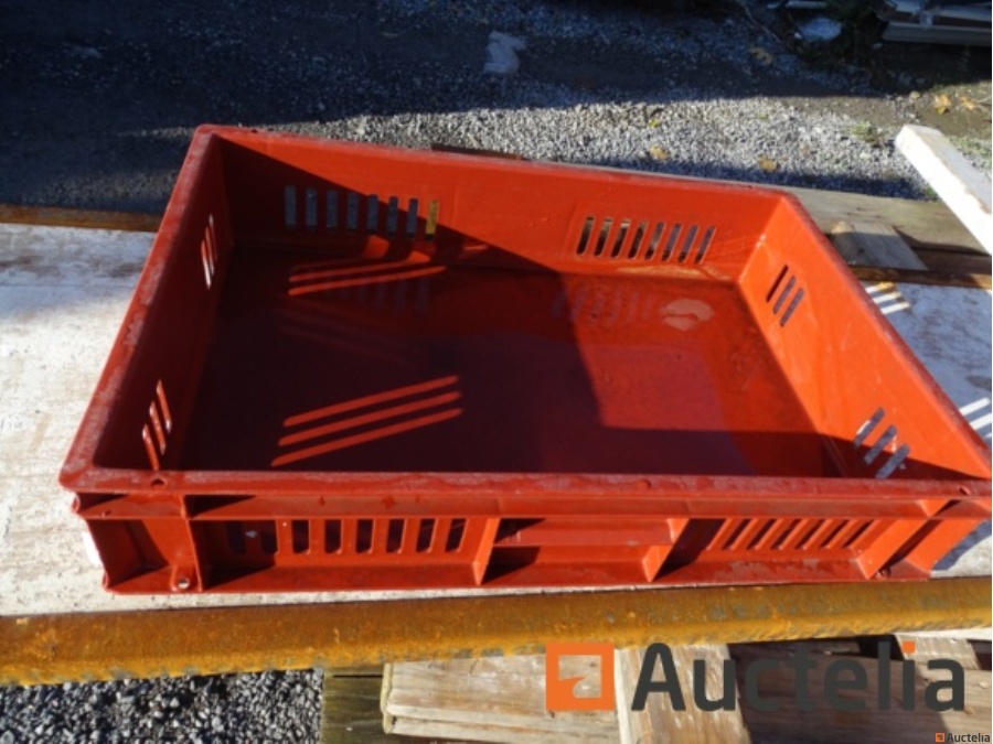 Plastic storage bins with perforated walls, closed bottom: 10 pieces ...