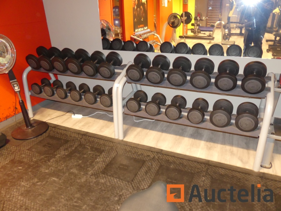 Rack for weight and its TECHNOGYM content - Fitness equipment - Barbel ...