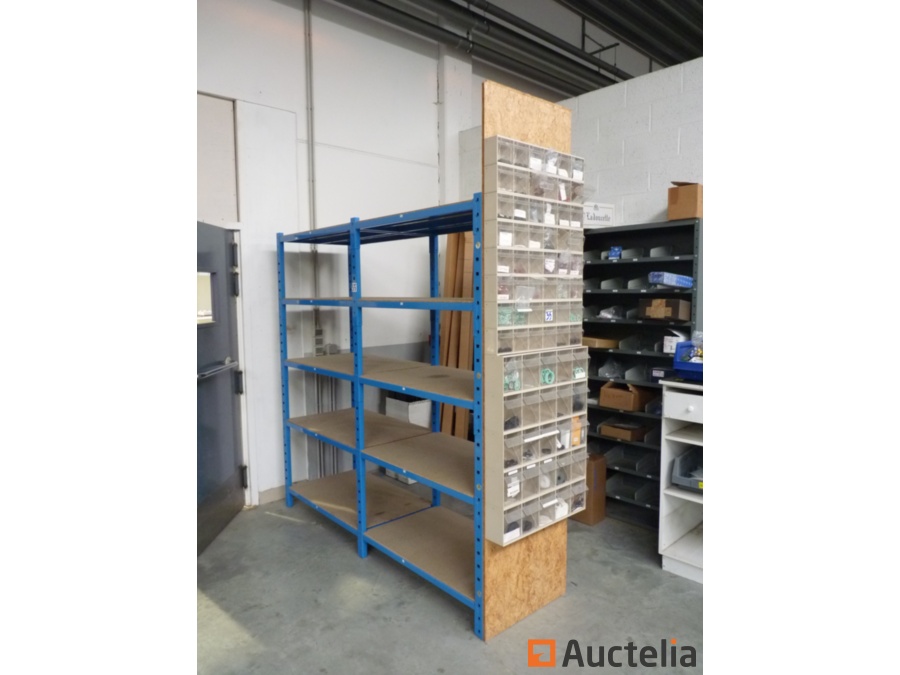 Rack + storage boxes for gaskets + melamine workbench - Shelves ...