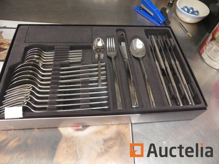 REF: 646602-Set of 24 cutlery stainless steel WMF Basic set Sonic - Ho ...