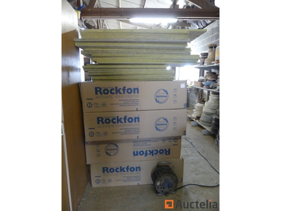 ROCKWOOL Rockfon Pallas Faux-ceiling insulation panel Leftover - Const ...