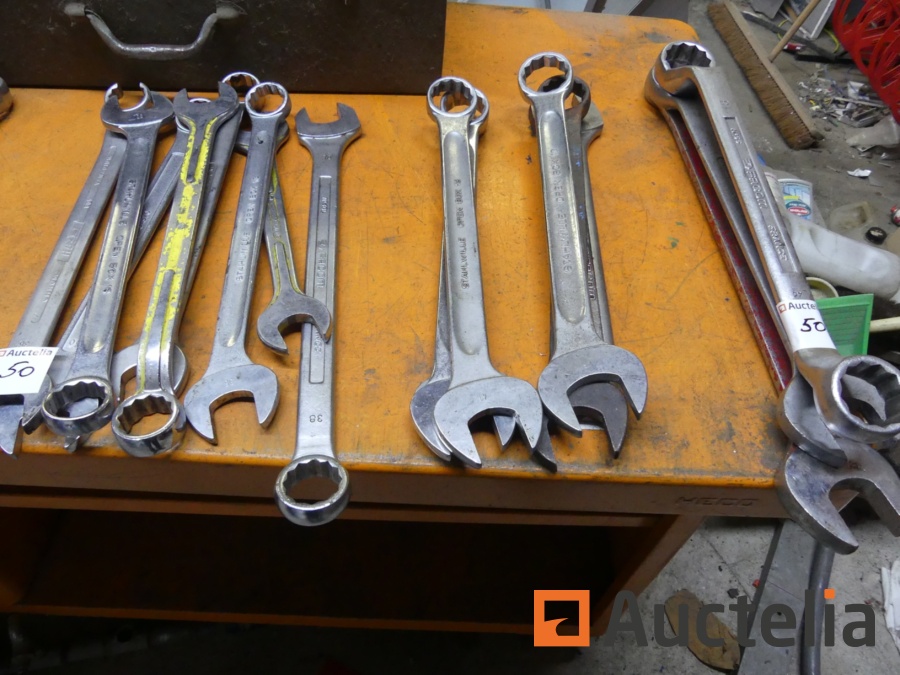 Set of 17 flat keys metric - Hand tools - auctelia.com