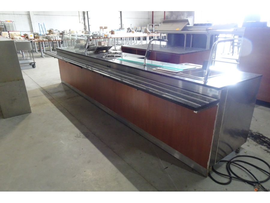 Showcase for self service buffet with granite top - Horeca - auctelia.com