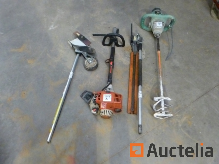 Stihl multi-purpose machine, plaster mixer used at auction - Auctelia