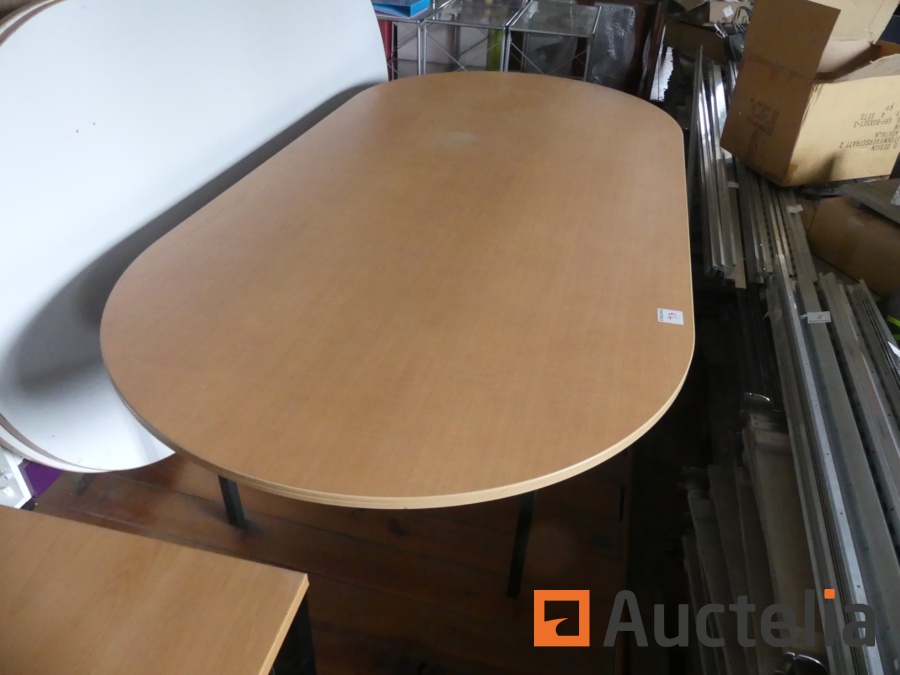 Table metal base melamine tablet - Office furniture - auctelia.com