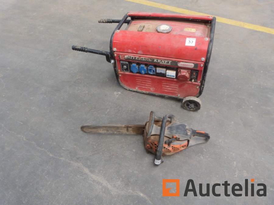 Universal Kraft UK6500W Generator, Hitachi CS33EA thermal chainsaw ...