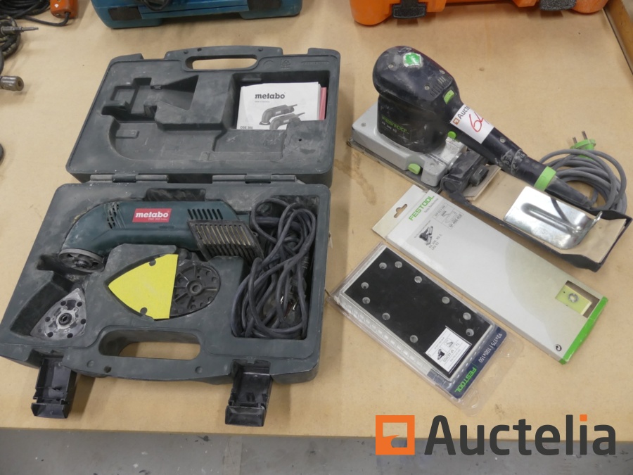 Ponceuse vibrante Festool RS 300 EQ, Ponceuse de précision Metabo DES ...