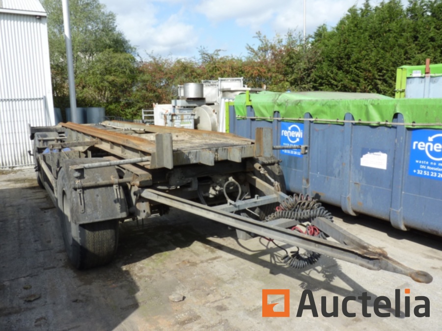 Remorque porte container de chantier Desot Ref : 1478 - Remorque porte ...