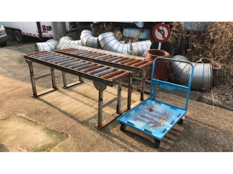 Tables à rouleaux Overtoom, chariot métallique à roulettes - Manutenti ...