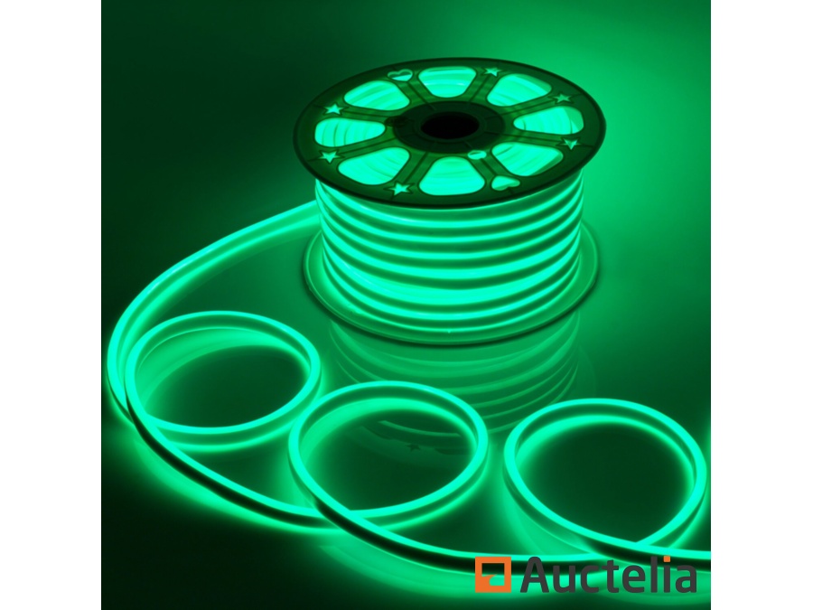2 x 50 meter Neon LED strip groen waterdicht dubbelzijdig 8W/m - Decor ...