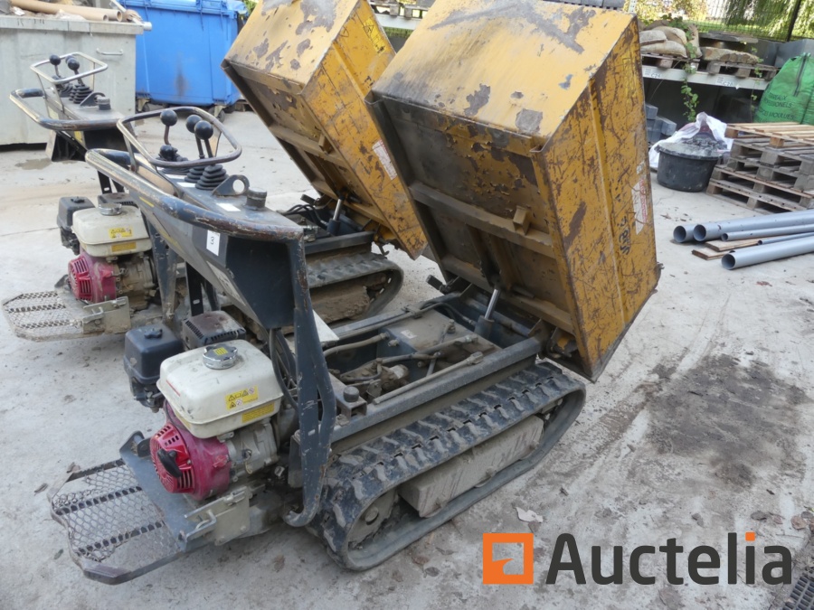 Minidumpingvrachtwagen op rupsbanden Fiori Dumpy 800 rubber gebruikt op ...