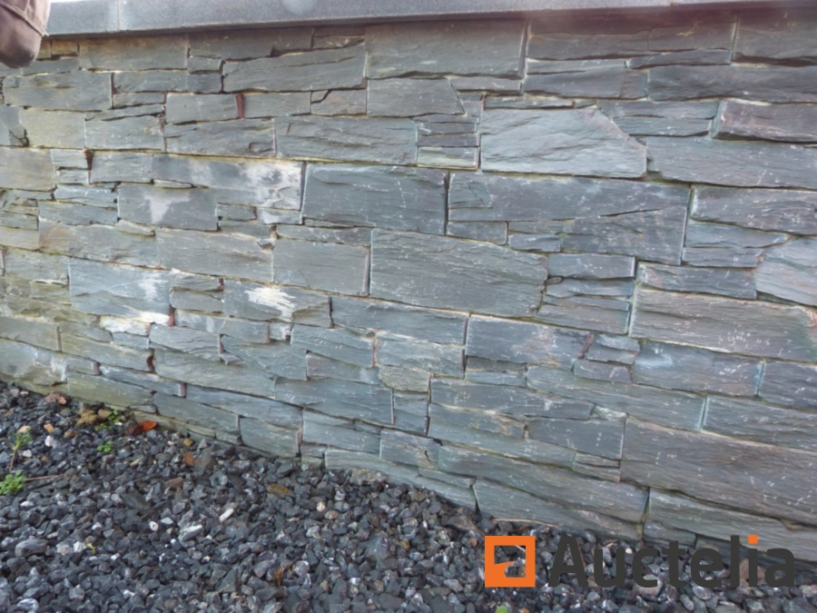 Panelen van boordstenen Black Slate SPZ-19A +/- 53 m² - Bouw - Bouwmat - auctelia.com