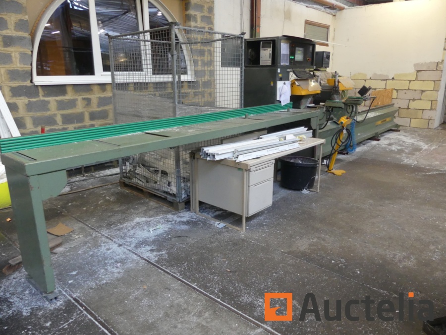 SOENEN HENDRIK DVE Dual Head digitale zaag voor PVC profielen, roller ...