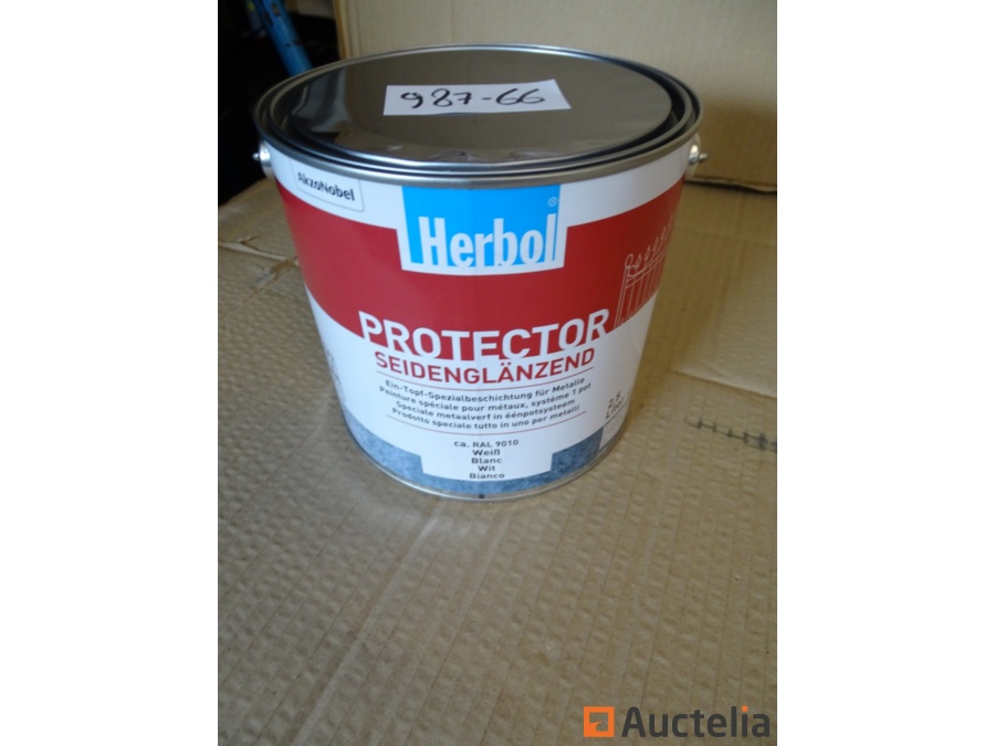 Speciale verf pot Metaal Herbol wit 2, 5L - Garage - Garageaccessoire ...